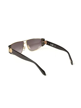 Just Cavalli SJC179 Metal Rectangular Frame Sunglasses - Rose gold