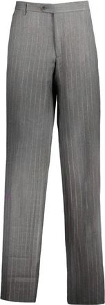 Gianfranco Ferre Homme, Pantalons, Gris, Taille: M Pinstriped Pantalons