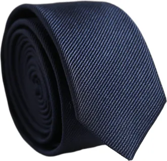 Dolce & Gabbana Textured Silk Necktie - Navy
