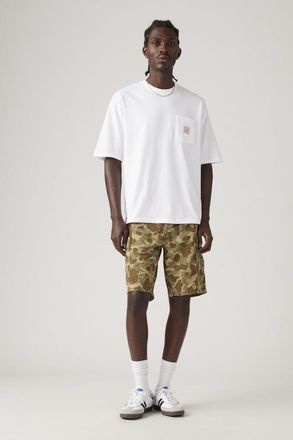 Levi's Carrier Cargo Shorts - Homme - Vert / Harvest Gold Classic Duck Camo Print - 29