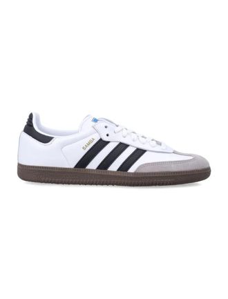 adidas Low-Top Sneaker - Samba Og Sneakers With Full-Grain Leather Upper - Gr. 10_5 - in Grau - f&uuml;r Damen
