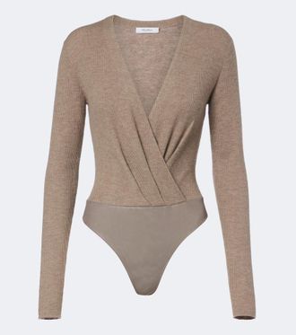 Max Mara Body aus Rippstrick