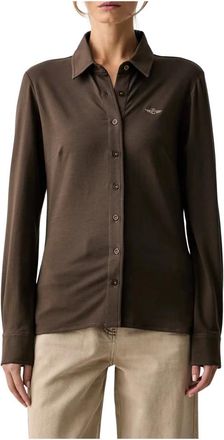 Aeronautica Damen, Blusen & Hemden, Braun, XSGr&ouml;&szlig;e