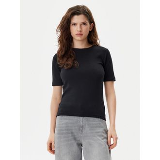 GAP T-Shirt 679172-00 Schwarz Stretch Fit
