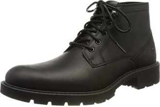 Timberland Homme Elmhurst Chukka WR Basic Botte Tendance, Black Full Grain, 50 EU