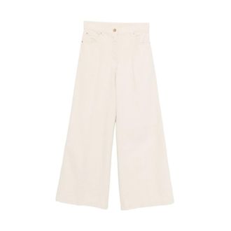 Aspesi Weite Seiden-Nylon-Hose - - Trousers - Damen - Beige - W28