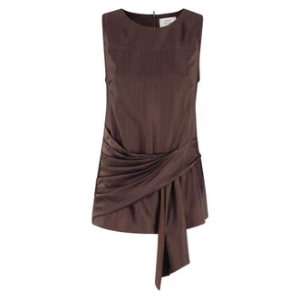 Loulou Studio Femme, Tops, Brun, Taille: 38 FR Top fonda