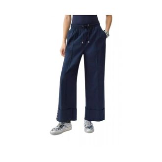 Liu Jo Femme, Pantalons, Bleu, Taille: 38 FR Wide Pantalons