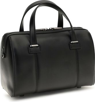 Christian Louboutin Mens Tactical Leather Handbag Black Calf Luggage & Holdalls
