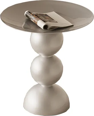 Generic Runder Beistelltisch, moderner runder Nachttisch, Getr&auml;nketisch aus Metall, Akzenttisch f&uuml;r Wohnzimmer, Schlafzimmer, Balkon, B&uuml;ro, Kleiner Sofatisch