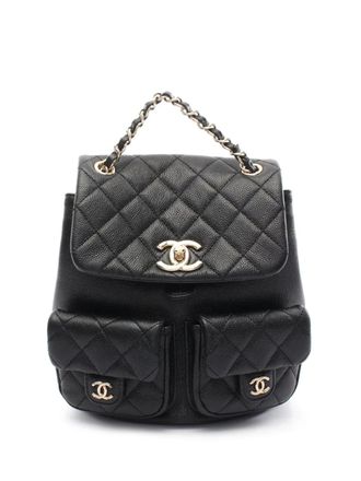 Chanel sac &agrave; dos Metalasse (2021) - Noir