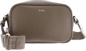 BOSS sac &agrave; &eacute;paule bandouli&egrave;re Sandy Crossbody Open Brown taupe