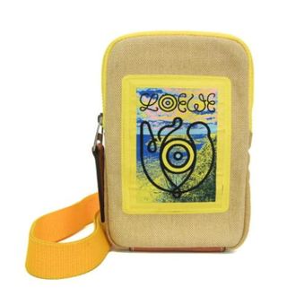 Loewe Pre-owned Eye Nature Pouch - - Pre-owned - Herren - Beige - ONE SIZE