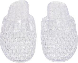 Valiclud Pantoufles d&Eacute;t&eacute; pour Femmes Transparentes &agrave; Enfiler Sandales Plates en Plastique Souple Design Creux Ventil&eacute; Semelle Antid&eacute;rapante Pointure 38 Usage I