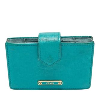 Fendi Pre-owned Accordion Card Holder - - Pre-owned - Damen - Blau - ONE SIZE