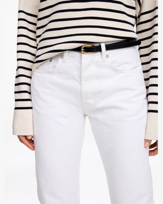 Arket Schmaler Lederg&uuml;rtel -Schwarz