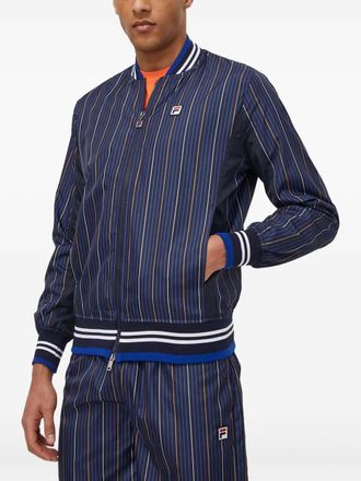 Fila veste de sport bicolore &agrave; logo - Bleu