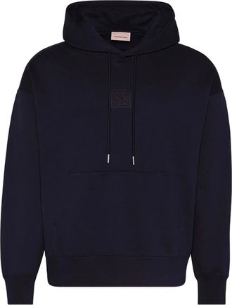 Calvin Klein hoodie crop à logo - Bleu