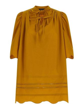 Fabiana Filippi Robe Au Genou - Jaune