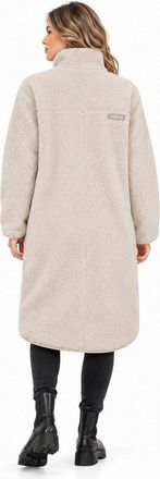 Sublevel Fleecejacke Sublevel Damen Teddyfleece Mantel Lange Herbst Winter &Uuml;bergangs Jacke