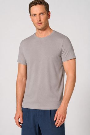 Hempage Hempage Herren vegan T-Shirt Slim Fit Schlammbraun