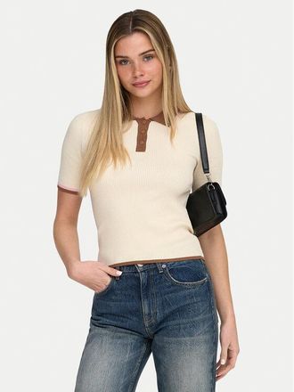 Only Poloshirt Meddi 15363165 Beige Slim Fit