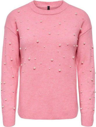 Only Rundhalspullover ONLEMBLA LS O-NECK PEARL EX KNT