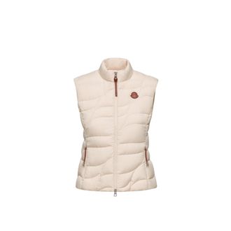 Moncler Moncler Doudoune Sans Manches Huangbiao, Femme, Beige, Taille: 00