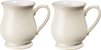 Denby Linen Craftsman Tassen-Set, groß, cremefarben, 2 Stück