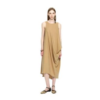 Malloni Femme, Robes, Brun, Taille: 38 FR Abito lungo smanicato MLO