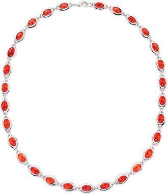 Darkai Darkai, unisex, Accessoires, Multicolore, Taille: ONE Size Collier Pierre Ovale