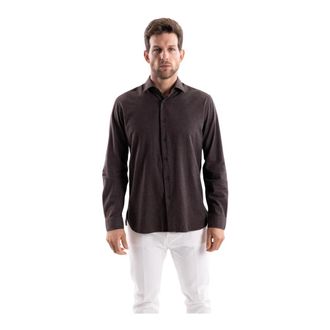 Xacus Hemdkragen Hemd mit halbfestem Kragen - - Shirts - Herren - Braun - XL