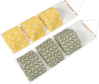 BESPORTBLE 2 Stück Hängende Aufbewahrungstasche Wand Organizer Multifunktionale Aufbewahrungstaschen mit Fächern Reißfest Platzsparend für Schlafzimmer Badezimme