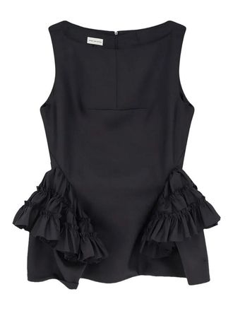 Dries Van Noten Top - Schwarz