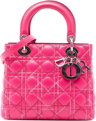 Dior Hobo Bags - Medium Lambskin Cannage Lady Dior - Gr. unisize - in Gold - f&uuml;r Damen