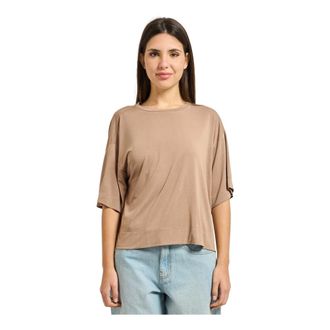 Suns Femme, Blouses et Chemises, Beige, Taille: 38 FR Suns T-shirts et Polos