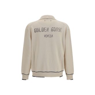 Golden Goose Knitted Cotton Polo - Beige