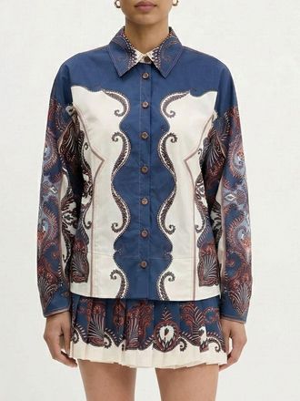 Farm Rio Chemise en coton imprim&eacute; Arabesque Scarf