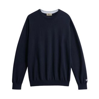 Woolrich Rundhalspullover - - Knitwear - Herren - Blau - 2XL