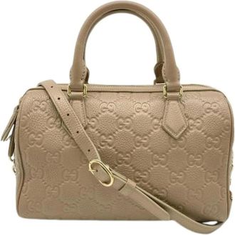 Gucci Sac &agrave; main vintage doccasion - Femme - Pre-owned - Beige - Taille: ONE Size
