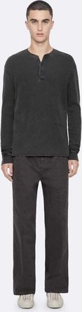 AllSaints Haydon schmale Chino in Anthrazitschwarz
