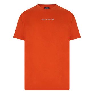 Paul & Shark T-Shirt mit Logo - - Tops - Herren - Rot - S