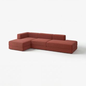 IKEA J&Auml;TTEBO 3,5er-Sitzelement mit R&eacute;camieren