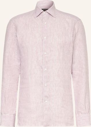 Ermenegildo Zegna Zegna Leinenhemd Regular Fit rosa