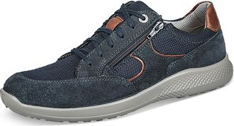 Jomos Air Comfort 322414-904-8006 Herren Sneaker Low Veloursleder Mesh Uni Flexible Sohle, Groesse 47, Marine