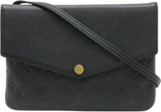 Louis Vuitton Sac bandouli&egrave;re Pre-owned Twice Monogram Empreinte - Femme - Pre-owned - Noir - Taille: ONE Size