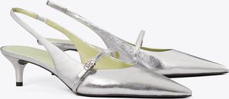 Tory Burch Mary Jane Slingback mit Doppel-T und Schnalle