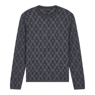 Emporio Armani Rundhals-Pullover - - Knitwear - Herren - Blau - S