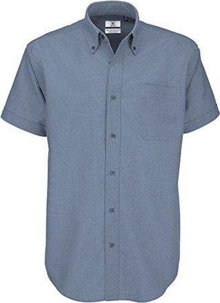 B&C Collection Oxford manches courtes/men - - XXXXL