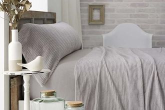 Burrito Blanco Burrito Blanco | Bettwäsche aus Coralina, 965 Grau, 180 cm Bett | (+ verfügbare Größen) | Winter-Bettwäsche | Design 965 | Grau